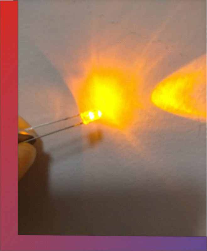 ledandmore - 10 x LED 3mm ORANGE blink flash